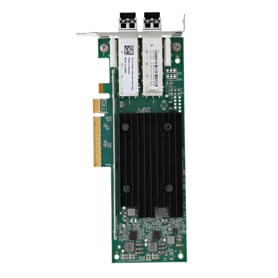 Dell 540-BDHM QLogic 2772 Dual Port 32GbE Fibre Channel Host Bus ...