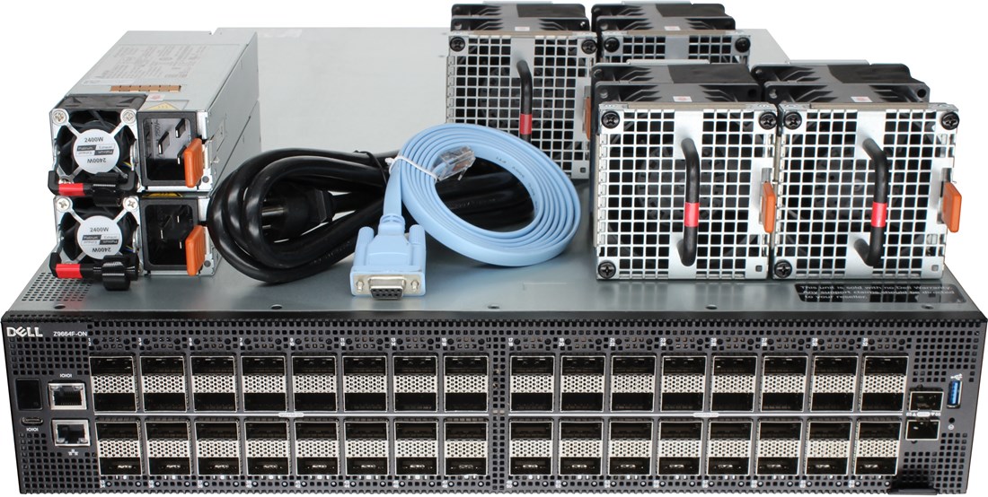 Dell Z9664F-ON Networking Z9664F-ON 64P 400GbE QSFP56-DD OS10 PSU-I/O ...