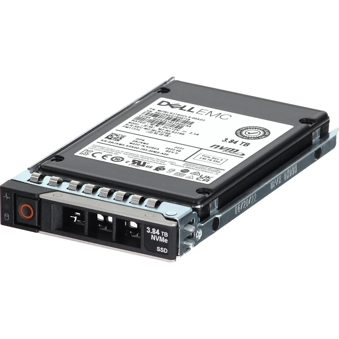 Dell RJKM5 3.84TB PCIe Gen4 NVMe Read Intensive U.3 SSD