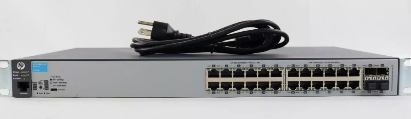 HPE J9776A Aruba 2530-24G Managed Switch 24 Port Gigabit + 4PT GE SFP Ref