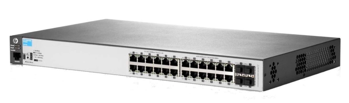 HPE J9776A Aruba 2530-24G Managed Switch 24 Port Gigabit + 4PT GE SFP Ref