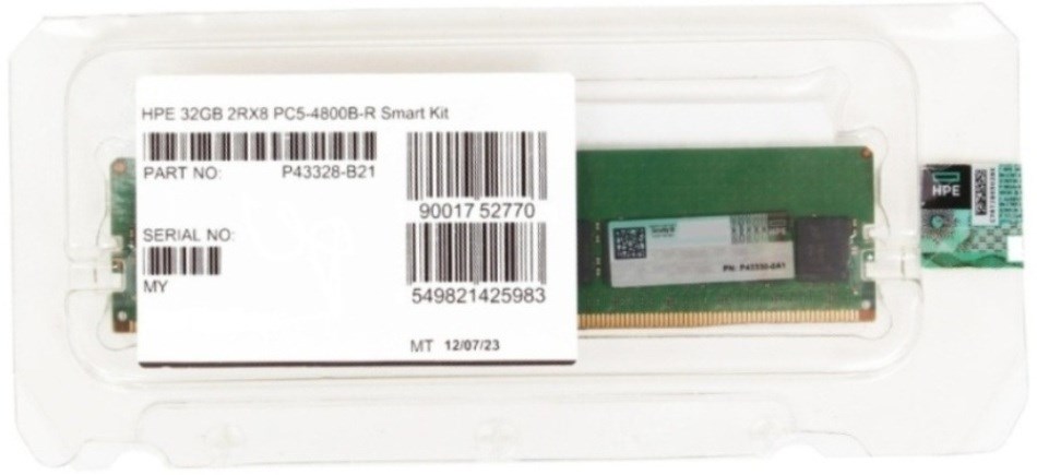 HPE P50311-B21 32GB PC5-38400 DDR5-4800MT/s 2Rx8 ECC Memory New Factory Sealed