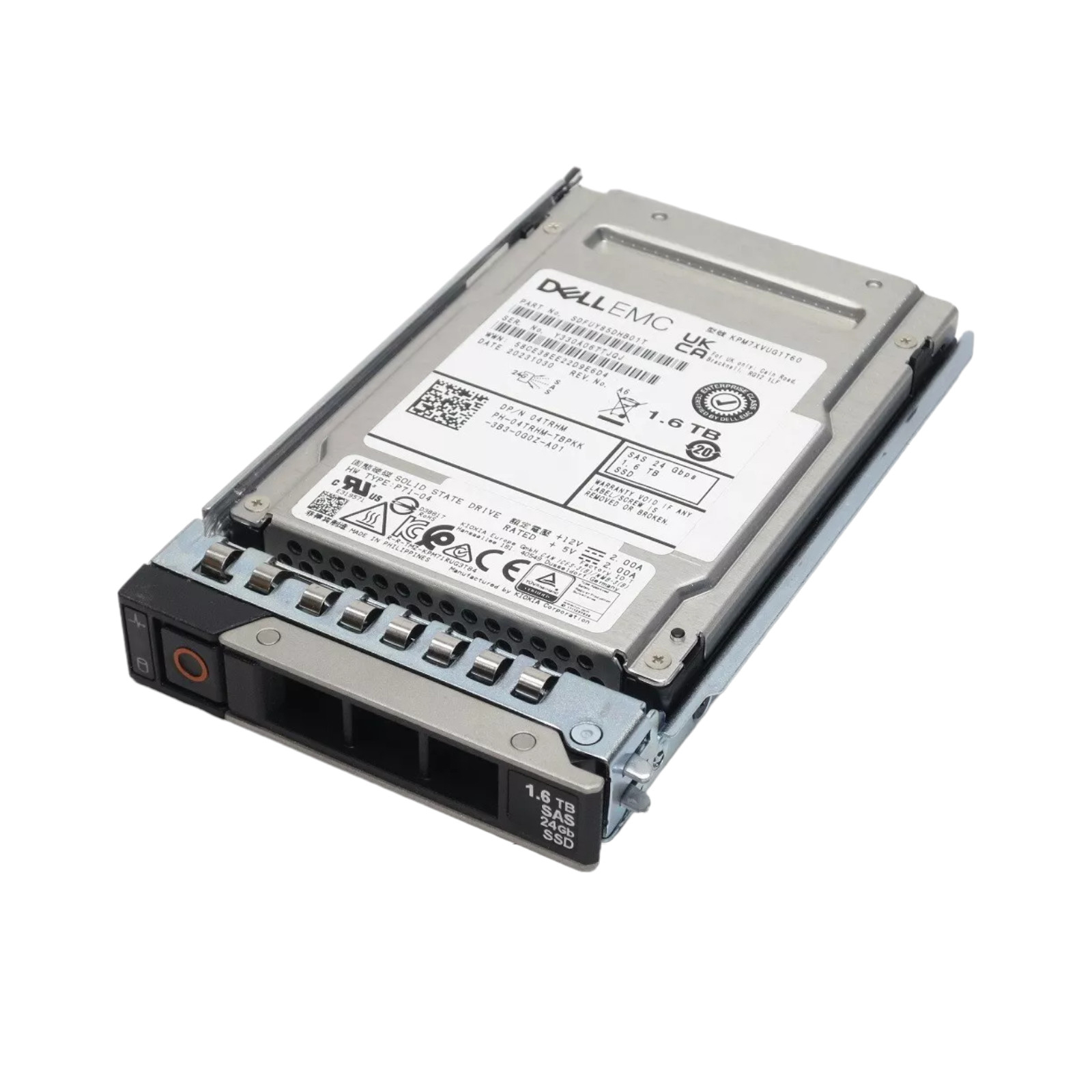 Dell 4TRHM 1.6TB SAS-24Gbps Mixed Use 3DWPD 2.5-Inch SSD