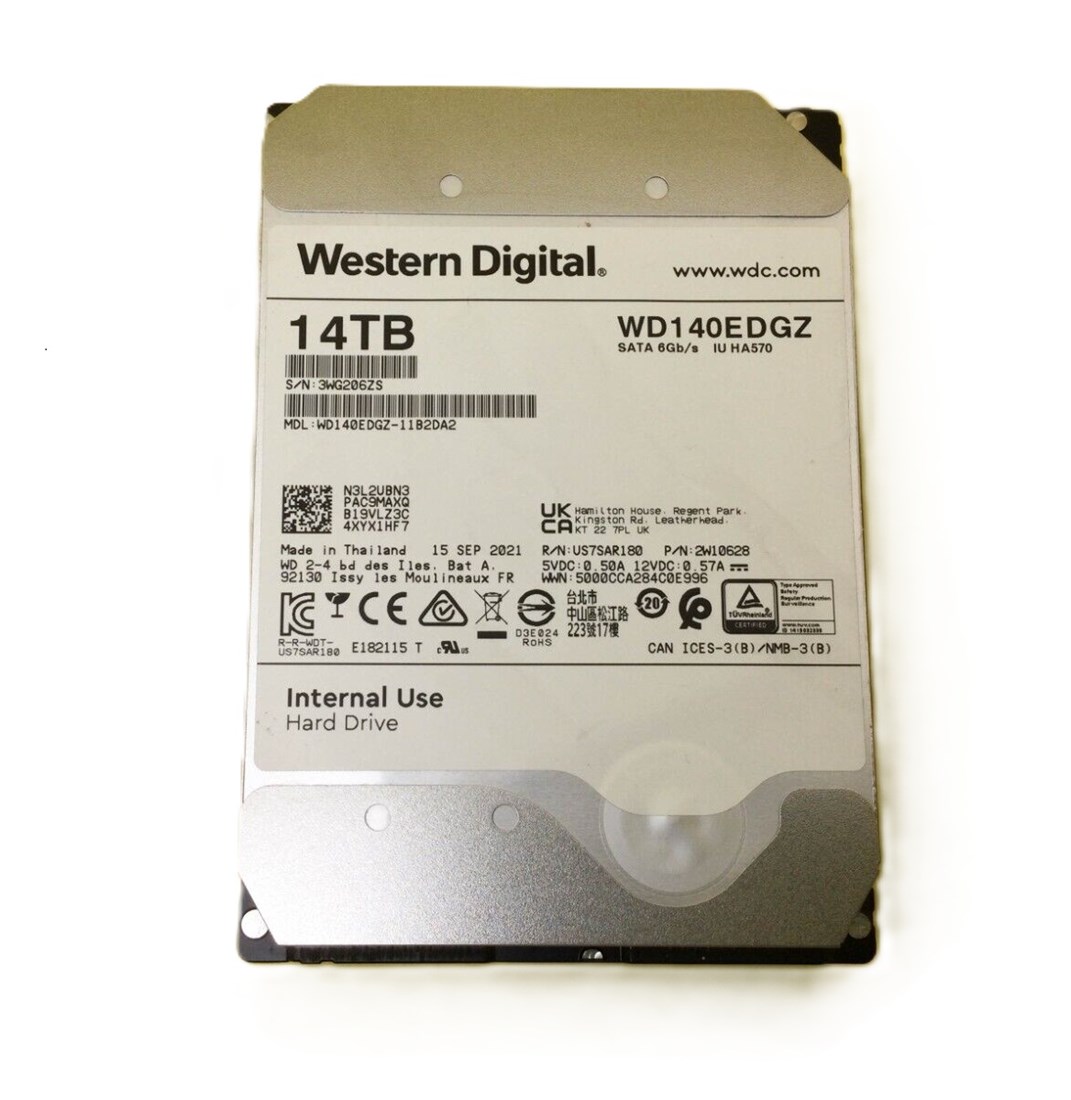 WD WD140EDGZ 14TB 5400RPM SATA 6.0Gbps 512MB Cache 3.5inch HDD Refurbished