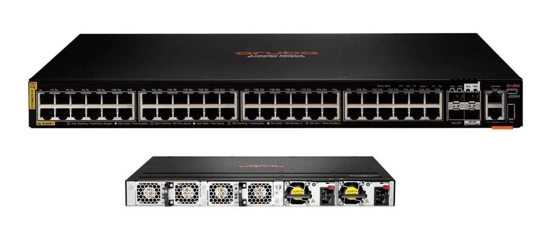 HPE R8Q71A Aruba 6200M 36G 12SR5 Class6 PoE 4SFP+ Switch New