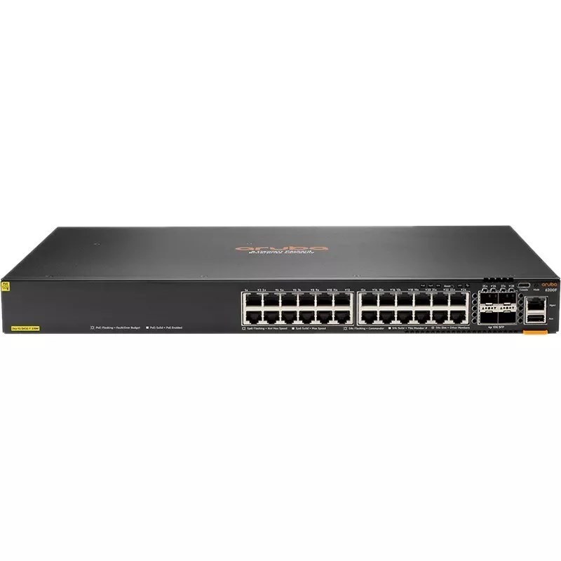 Hpe Aruba JL725A 6200f 24g Class4 Poe 4sfp+ 370w Switch