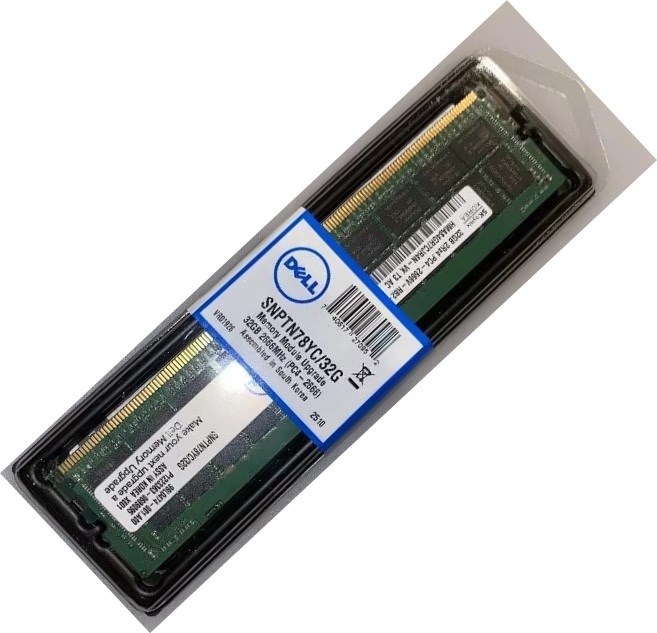 Dell 370-ADNF 32GB PC4-21300 DDR4-2666MHz 2Rx4 ECC Memory Brand New