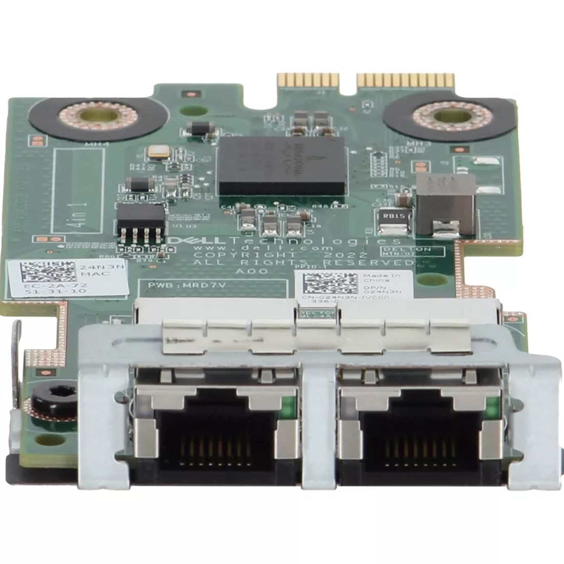 Dell 24N3N Broadcom 5720 Dual Port 1GbE RJ45 Embedded LOM for powerEdge 16G