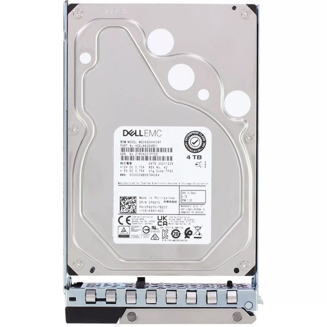 Dell FN2YX 4TB 7.2K NL SAS 12Gbps 512n 3.5" Hot-Plug Hard Drive