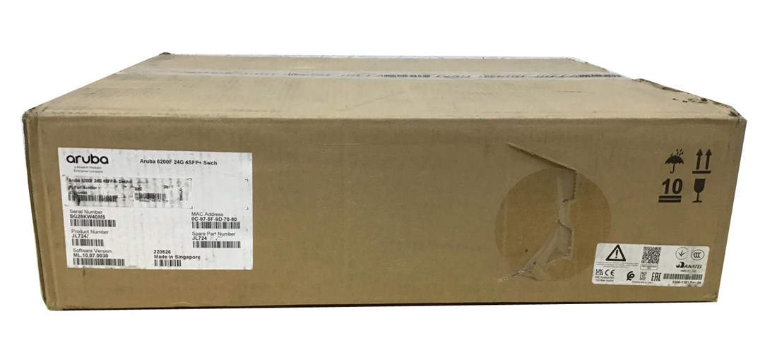 HPE JL724B#ABA Aruba Networking CX 6200F 24G 4SFP+ Switch