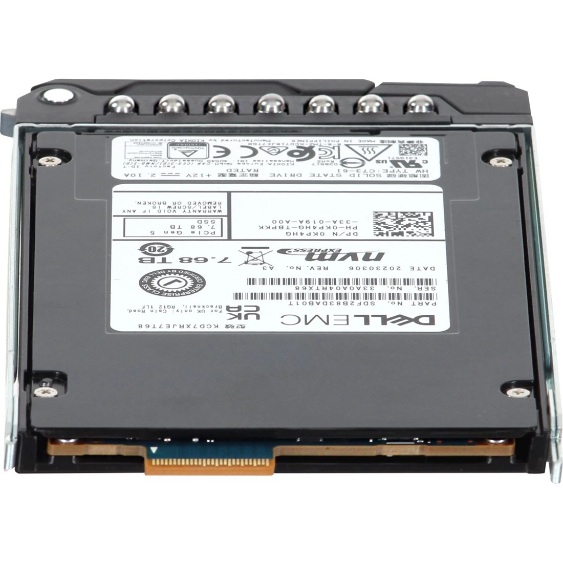 Dell KP4HG 7.68TB BICS Flash TLC PCIe 5.0 NVMe E3.S Read Intensive SSD