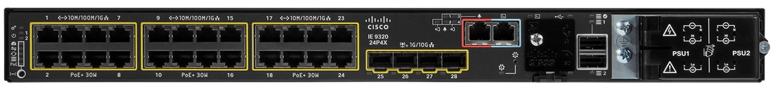 Cisco IE-9320-24T4X-E Catalyst IE9300 Ethernet Switch 24 Ports GE and 4 ...
