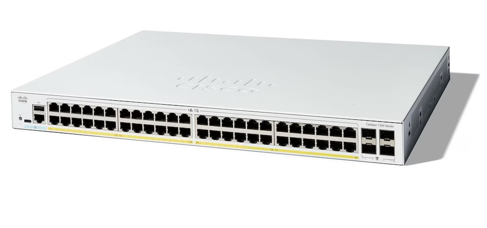 Cisco C1300-48P-4G Catalyst 48 Ports Managed Rack-mountable Switch New