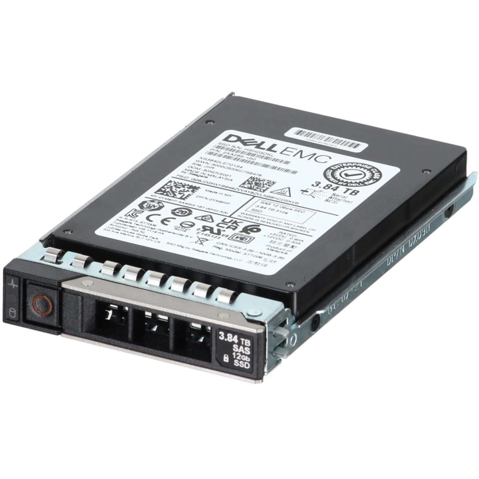 Dell YM9HP 3.84TB SAS-12Gbps SED Mixed Use 3DWPD 2.5Inch Hot Plug SSD