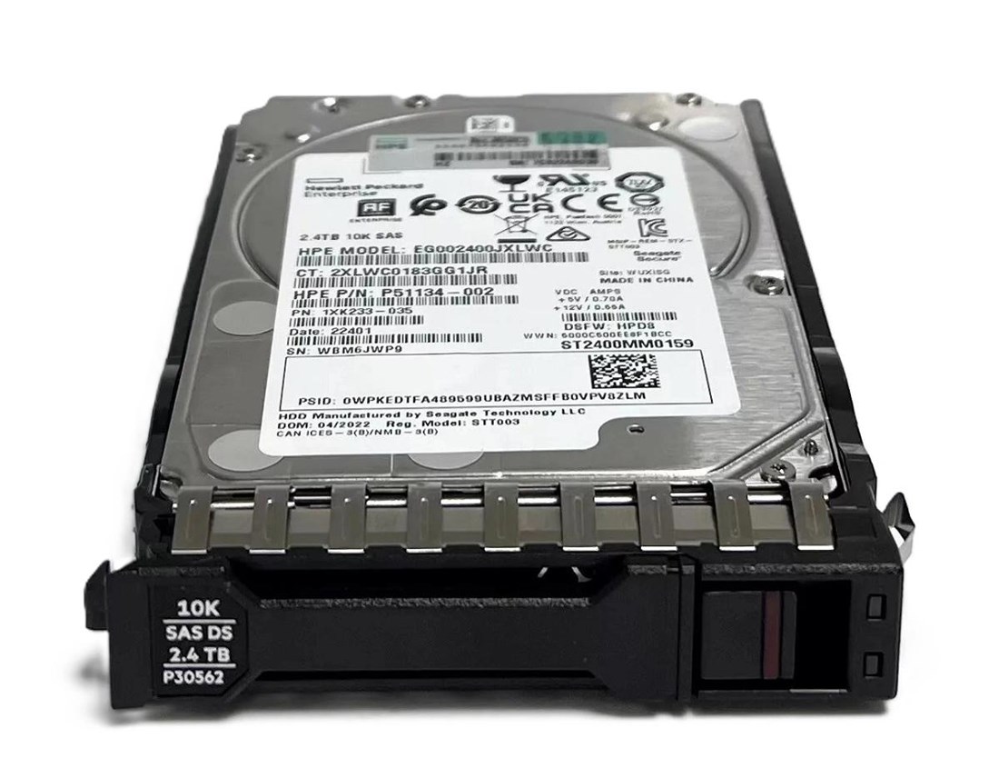HPE P51134-002 2.4TB 10K SAS 12G Mission Critical 2.5 Inch BC ISE Hdd-F/S