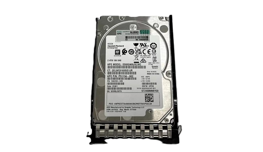 HPE EG002400JXLWC 2.4TB 10K SAS 12G Mission Critical 2.5 Inch BC ISE ...