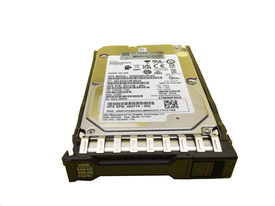 HPE EH000900JXLVU Mission Critical Hard Drive 900 GB SAS 12Gb/s New F/s