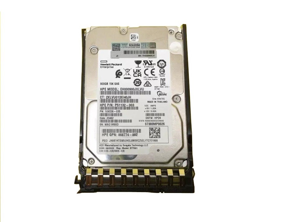HPE EH000900JXLVU Mission Critical Hard Drive 900 GB SAS 12Gb/s New F/s