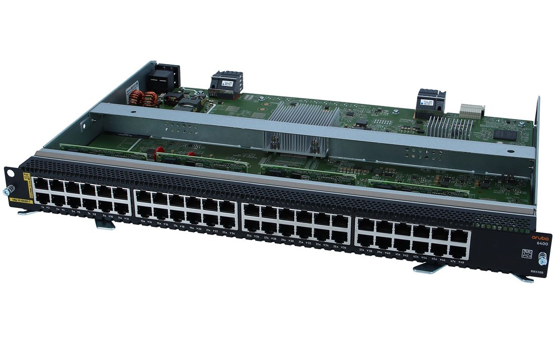 HPE R0X38C Aruba 6400 48-Port 1GbE Class 4 PoE V2 Module NEW