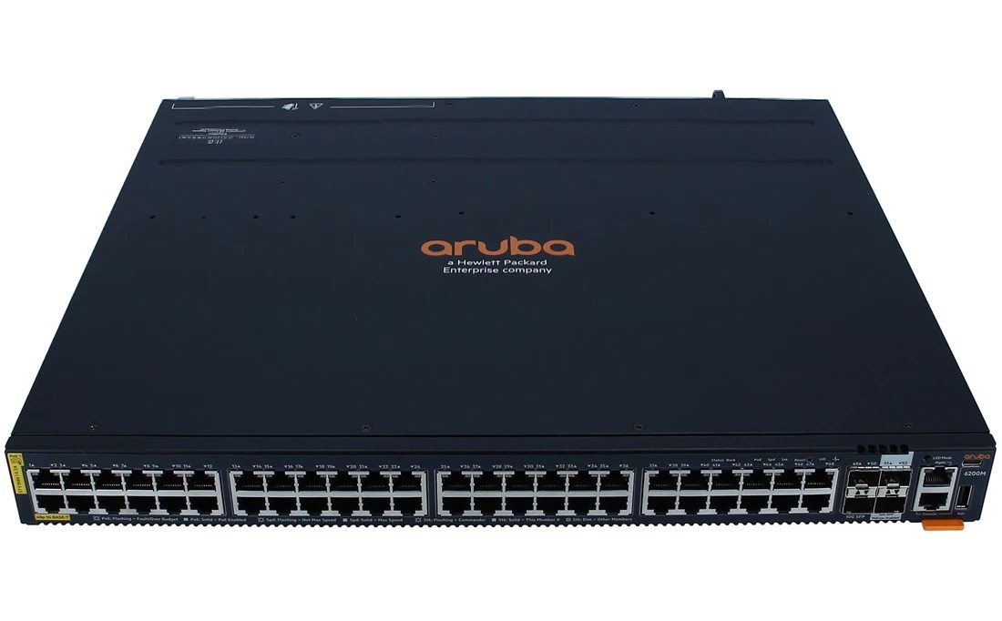 HPE R8Q70A Aruba 6200M 48G Class4 PoE 4SFP+ Switch REF