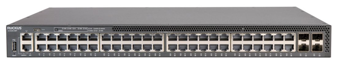 Ruckus ICX8200-48PF ICX 8200 Series 48x 1GB PoE+ RJ-45 4x 25GB SFP28 Switch