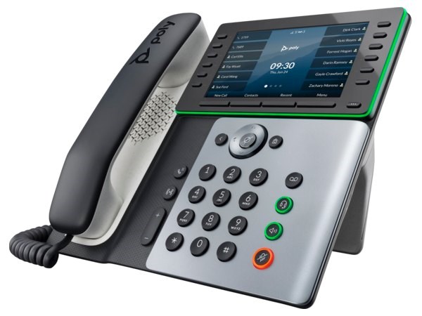 Polycom 2200-86990-025 Poly Edge E220 IP Phone and PoE-enabled